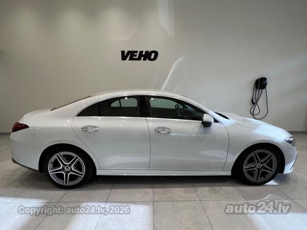 White Mercedes-Benz CLA-Class 2024 in Tallinn, with an engine capacity of 2.00 L and mileage of 42 thousand km for 34900 €, photo 5 on AUTOMOTO.COM.LV