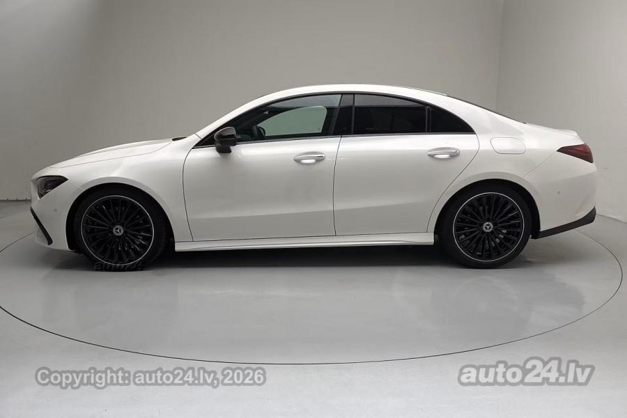 White Mercedes-Benz CLA-Class 2025 in Tallinn, with an engine capacity of 1.30 L and mileage of 28 thousand km for 36995 €, photo 3 on AUTOMOTO.COM.LV