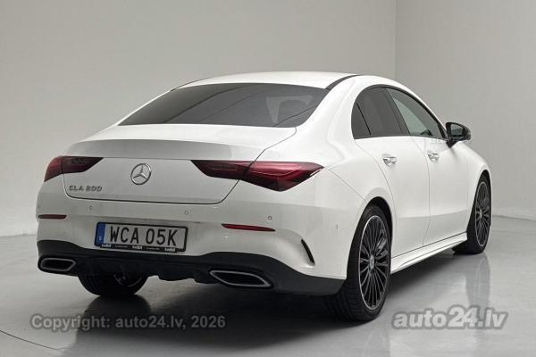 White Mercedes-Benz CLA-Class 2025 in Tallinn, with an engine capacity of 1.30 L and mileage of 28 thousand km for 36995 €, photo 3 on AUTOMOTO.COM.LV