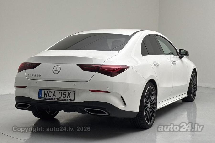 White Mercedes-Benz CLA-Class 2025 in Tallinn, with an engine capacity of 1.30 L and mileage of 28 thousand km for 36995 €, photo 4 on AUTOMOTO.COM.LV