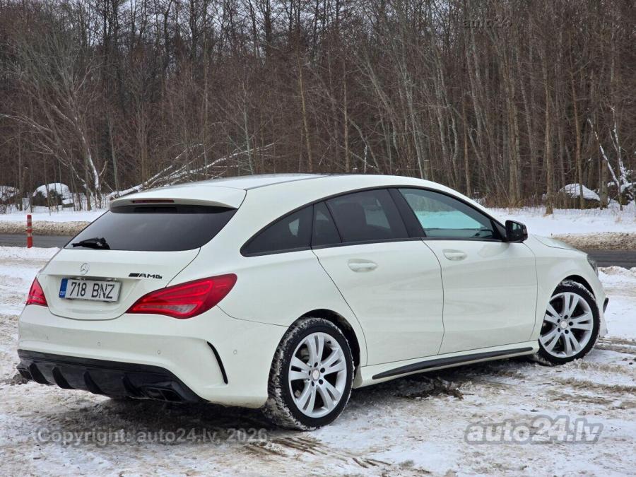 White Mercedes-Benz CLA-Class 2015 in Tallinn, with an engine capacity of 2.10 L and mileage of 219 thousand km for 11990 €, photo 4 on AUTOMOTO.COM.LV