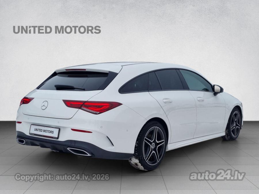 White Mercedes-Benz CLA-Class 2019 in Johvi, with an engine capacity of 1.30 L and mileage of 85 thousand km for 22900 €, photo 4 on AUTOMOTO.COM.LV