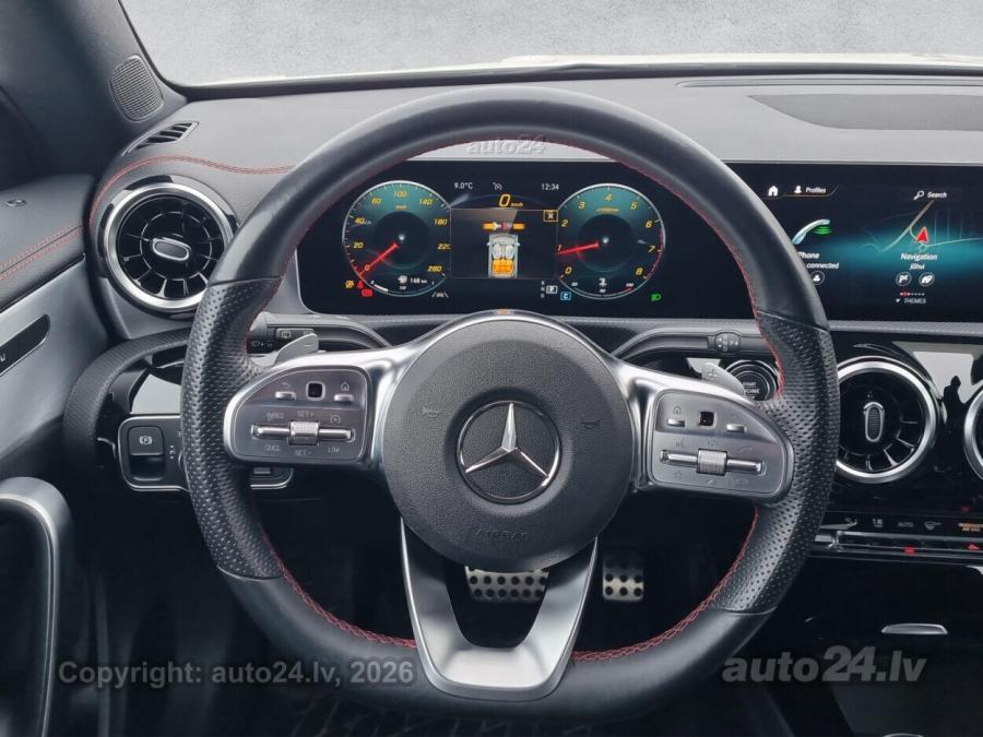 White Mercedes-Benz CLA-Class 2019 in Johvi, with an engine capacity of 1.30 L and mileage of 85 thousand km for 22900 €, photo 7 on AUTOMOTO.COM.LV