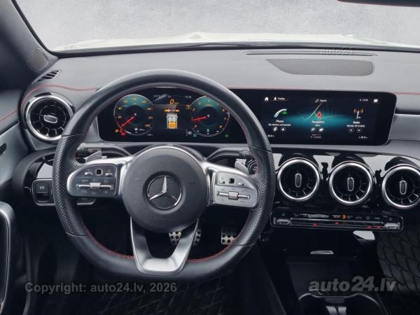 White Mercedes-Benz CLA-Class 2019 in Johvi, with an engine capacity of 1.30 L and mileage of 85 thousand km for 22900 €, photo 8 on AUTOMOTO.COM.LV