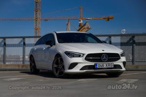 White Mercedes-Benz CLA-Class 2021 in Tallinn, with an engine capacity of 1.30 L and mileage of 78 thousand km for 22600 €, photo  on AUTOMOTO.COM.LV