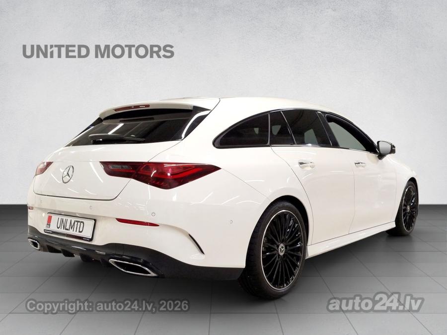 White Mercedes-Benz CLA-Class 2025 in Tallinn, with an engine capacity of 0.00 L and mileage of 26 thousand km for 36990 €, photo 3 on AUTOMOTO.COM.LV