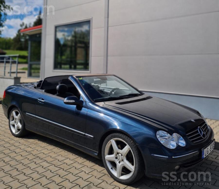 Black Mercedes-Benz CLK 200 2006 in Jekabpils, with an engine capacity of 1.80 L and mileage of 247 thousand km for 3798 €, photo 1 on AUTOMOTO.COM.LV