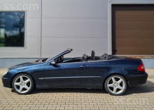 Black Mercedes-Benz CLK 200 2006 in Jekabpils, with an engine capacity of 1.80 L and mileage of 247 thousand km for 3798 €, photo 4 on AUTOMOTO.COM.LV