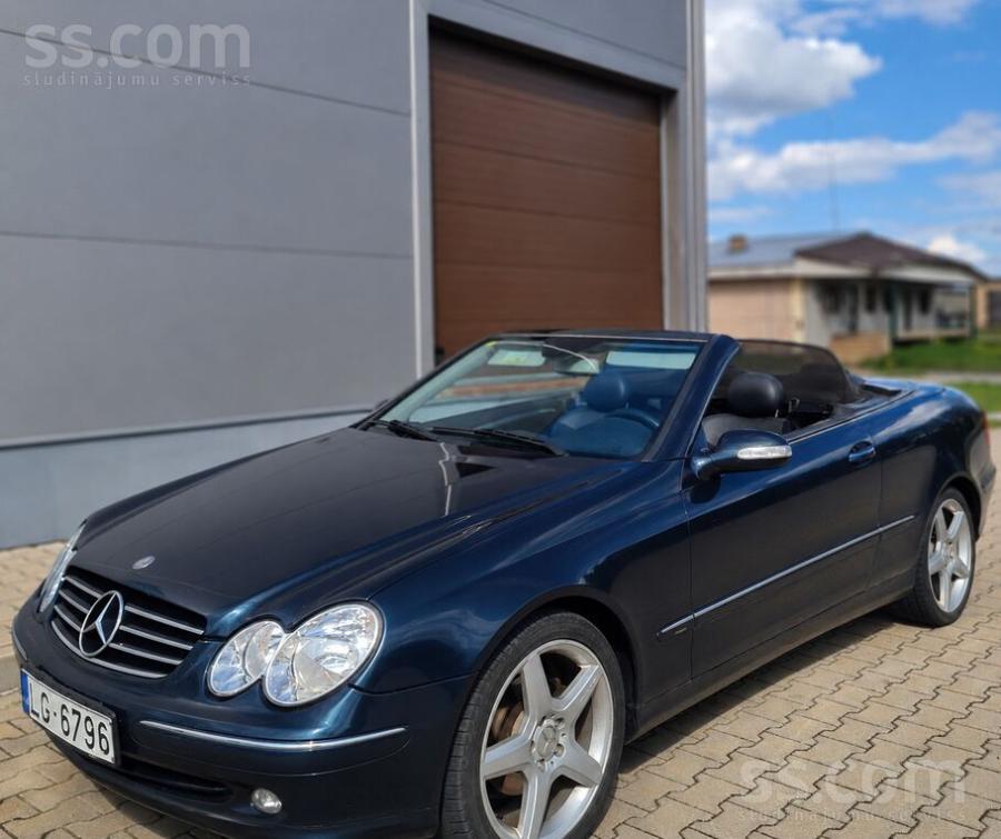 Black Mercedes-Benz CLK 200 2006 in Jekabpils, with an engine capacity of 1.80 L and mileage of 247 thousand km for 3798 €, photo 5 on AUTOMOTO.COM.LV