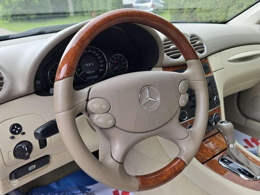 Черный Мерседес ЦЛК 200 2004 в Утена, объемом двигателя 1.80 л и пробегом 168 тыс. км за 4390 €, фото 19 на AUTOMOTO.COM.LV