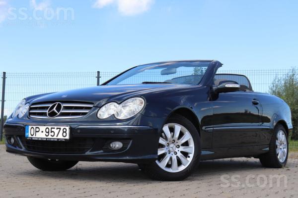 Blue Mercedes-Benz CLK 200 2006 in Riga, with an engine capacity of 1.80 L and mileage of 185 thousand km for 5200 €, photo 5 on AUTOMOTO.COM.LV