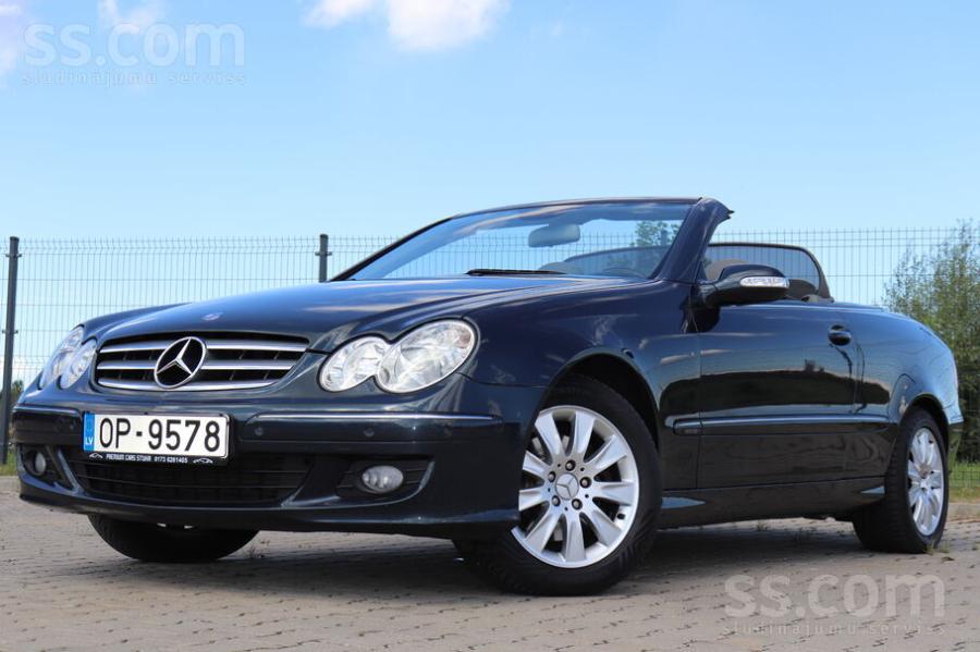 Blue Mercedes-Benz CLK 200 2006 in Riga, with an engine capacity of 1.80 L and mileage of 185 thousand km for 5200 €, photo 5 on AUTOMOTO.COM.LV
