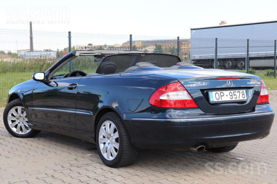 Blue Mercedes-Benz CLK 200 2006 in Riga, with an engine capacity of 1.80 L and mileage of 185 thousand km for 5200 €, photo 12 on AUTOMOTO.COM.LV