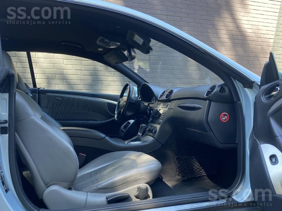Blue Mercedes-Benz CLK 200 2005 in Riga, with an engine capacity of 1.80 L and mileage of 190 thousand km for 3550 €, photo 14 on AUTOMOTO.COM.LV