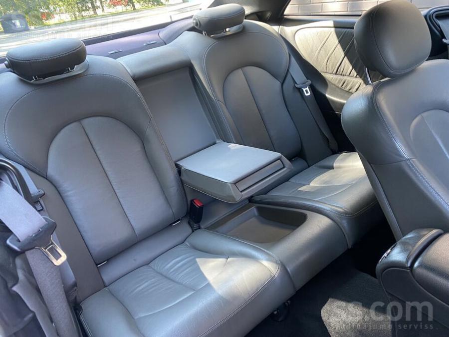 Blue Mercedes-Benz CLK 200 2005 in Riga, with an engine capacity of 1.80 L and mileage of 190 thousand km for 3550 €, photo 16 on AUTOMOTO.COM.LV