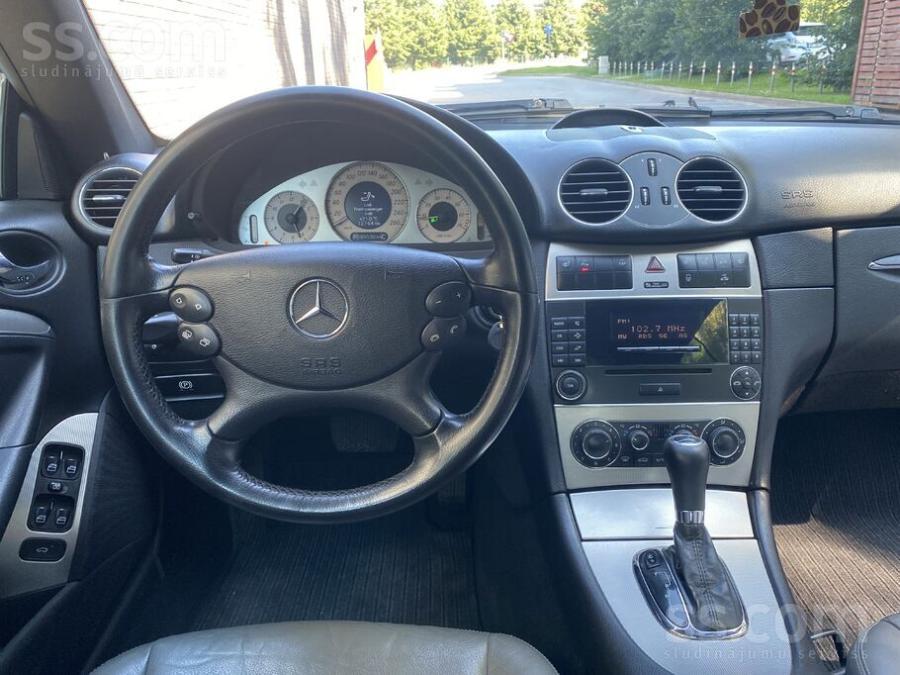 Blue Mercedes-Benz CLK 200 2005 in Riga, with an engine capacity of 1.80 L and mileage of 190 thousand km for 3550 €, photo 18 on AUTOMOTO.COM.LV
