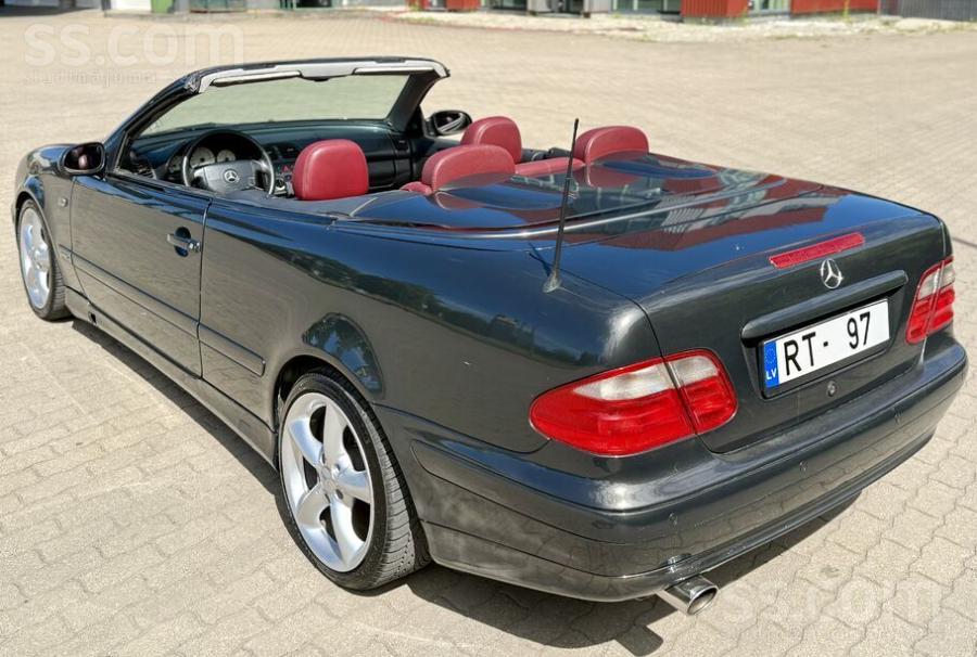 Green Mercedes-Benz CLK 200 1998 in Riga, with an engine capacity of 2.00 L and mileage of 337 thousand km for 3850 €, photo 5 on AUTOMOTO.COM.LV