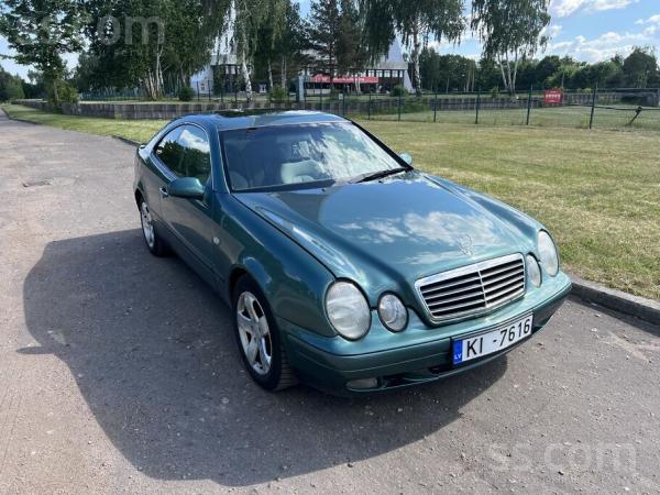 Green Mercedes-Benz CLK 200 1998 in Riga, with an engine capacity of 2.00 L and mileage of 183 thousand km for 2190 €, photo 1 on AUTOMOTO.COM.LV