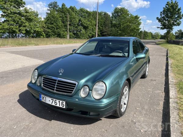 Green Mercedes-Benz CLK 200 1998 in Riga, with an engine capacity of 2.00 L and mileage of 183 thousand km for 2190 €, photo 3 on AUTOMOTO.COM.LV
