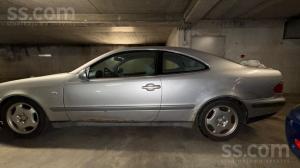 Grey Mercedes-Benz CLK 200 1999 in Riga, with an engine capacity of 2.00 L and mileage of 269 thousand km for 550 €, photo 4 on AUTOMOTO.COM.LV