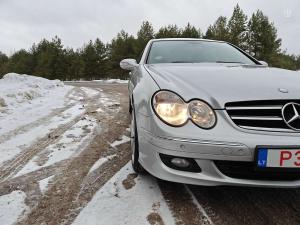 Grey Mercedes-Benz CLK 200 2007 in Vilnius, with an engine capacity of 1.80 L and mileage of 233 thousand km for 3750 €, photo 4 on AUTOMOTO.COM.LV
