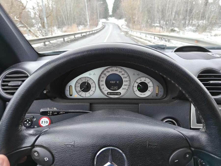 Grey Mercedes-Benz CLK 200 2007 in Vilnius, with an engine capacity of 1.80 L and mileage of 233 thousand km for 3750 €, photo 27 on AUTOMOTO.COM.LV