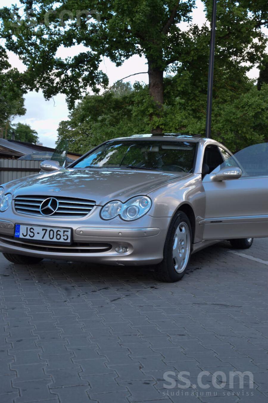 Dzeltens Mercedes-Benz CLK 200 2002 Rīga, ar dzinēja tilpumu 1.80 L un nobraukumu 290 tūkst. km par 3300 €, foto 1 vietnē AUTOMOTO.COM.LV