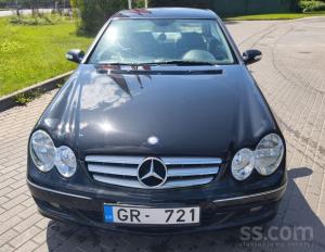 Black Mercedes-Benz CLK 220 2006 in Riga, with an engine capacity of 2.20 L and mileage of 271 thousand km for 2500 €, photo 3 on AUTOMOTO.COM.LV