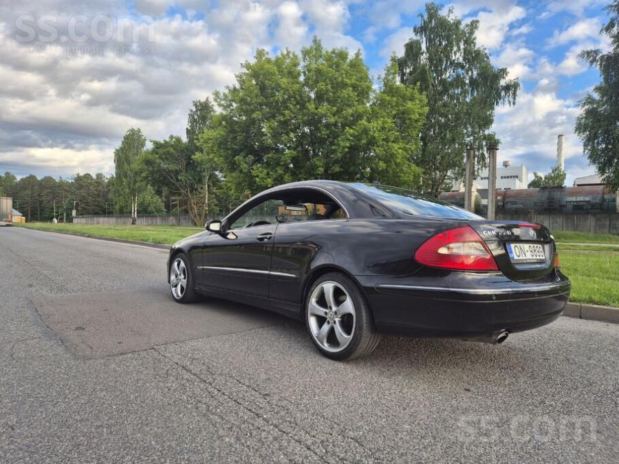 Black Mercedes-Benz CLK 220 2007 in Riga, with an engine capacity of 2.20 L and mileage of 190 thousand km for 2990 €, photo 7 on AUTOMOTO.COM.LV