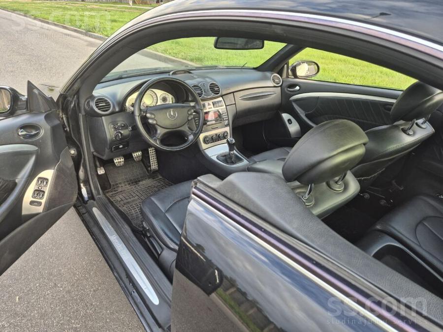 Black Mercedes-Benz CLK 220 2007 in Riga, with an engine capacity of 2.20 L and mileage of 190 thousand km for 2990 €, photo 14 on AUTOMOTO.COM.LV