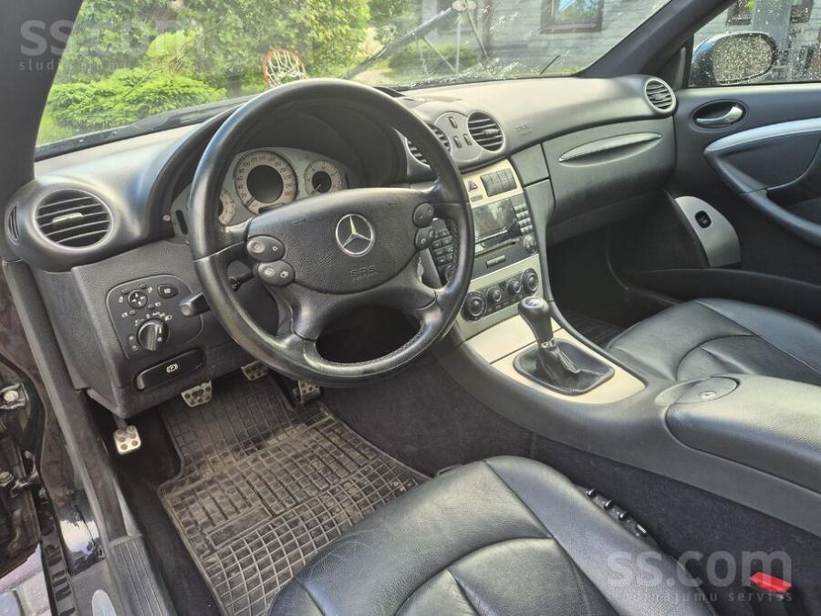 Black Mercedes-Benz CLK 220 2007 in Riga, with an engine capacity of 2.20 L and mileage of 190 thousand km for 2990 €, photo 17 on AUTOMOTO.COM.LV