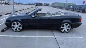 Zils Mercedes-Benz clk-230 2000 Kauņa, ar dzinēja tilpumu 2.30 L un nobraukumu 186 tūkst. km par 7500 €, foto  vietnē AUTOMOTO.COM.LV