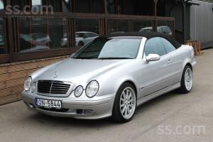 Grey Mercedes-Benz clk-230 2003 in Riga, with an engine capacity of 2.30 L and mileage of 0 thousand km for 9850 €, photo 4 on AUTOMOTO.COM.LV
