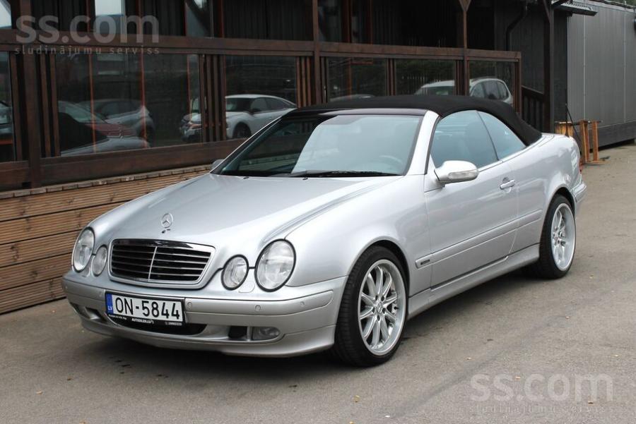 Grey Mercedes-Benz clk-230 2003 in Riga, with an engine capacity of 2.30 L and mileage of 0 thousand km for 9850 €, photo 4 on AUTOMOTO.COM.LV