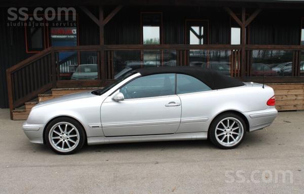 Grey Mercedes-Benz clk-230 2003 in Riga, with an engine capacity of 2.30 L and mileage of 0 thousand km for 9850 €, photo 5 on AUTOMOTO.COM.LV