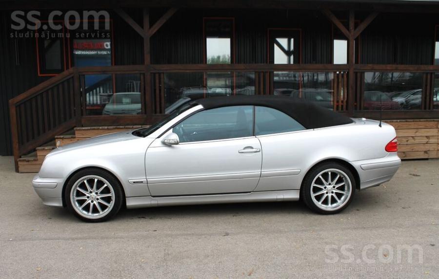 Grey Mercedes-Benz clk-230 2003 in Riga, with an engine capacity of 2.30 L and mileage of 0 thousand km for 9850 €, photo 5 on AUTOMOTO.COM.LV