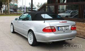 Grey Mercedes-Benz clk-230 2003 in Riga, with an engine capacity of 2.30 L and mileage of 0 thousand km for 9850 €, photo 6 on AUTOMOTO.COM.LV