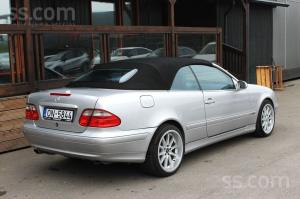 Grey Mercedes-Benz clk-230 2003 in Riga, with an engine capacity of 2.30 L and mileage of 0 thousand km for 9850 €, photo 8 on AUTOMOTO.COM.LV