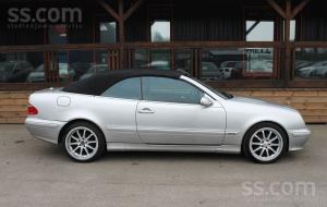 Grey Mercedes-Benz clk-230 2003 in Riga, with an engine capacity of 2.30 L and mileage of 0 thousand km for 9850 €, photo 9 on AUTOMOTO.COM.LV