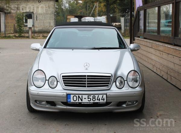 Grey Mercedes-Benz clk-230 2003 in Riga, with an engine capacity of 2.30 L and mileage of 0 thousand km for 9850 €, photo 11 on AUTOMOTO.COM.LV