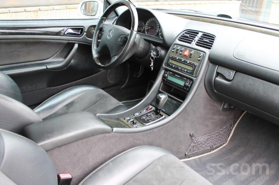 Grey Mercedes-Benz clk-230 2003 in Riga, with an engine capacity of 2.30 L and mileage of 0 thousand km for 9850 €, photo 14 on AUTOMOTO.COM.LV