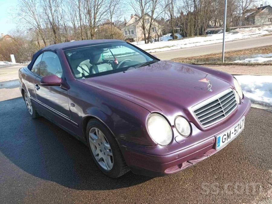 Violets Mercedes-Benz clk-230 1999 Ludza, ar dzinēja tilpumu 2.30 L un nobraukumu 331 tūkst. km par 2500 €, foto 3 vietnē AUTOMOTO.COM.LV