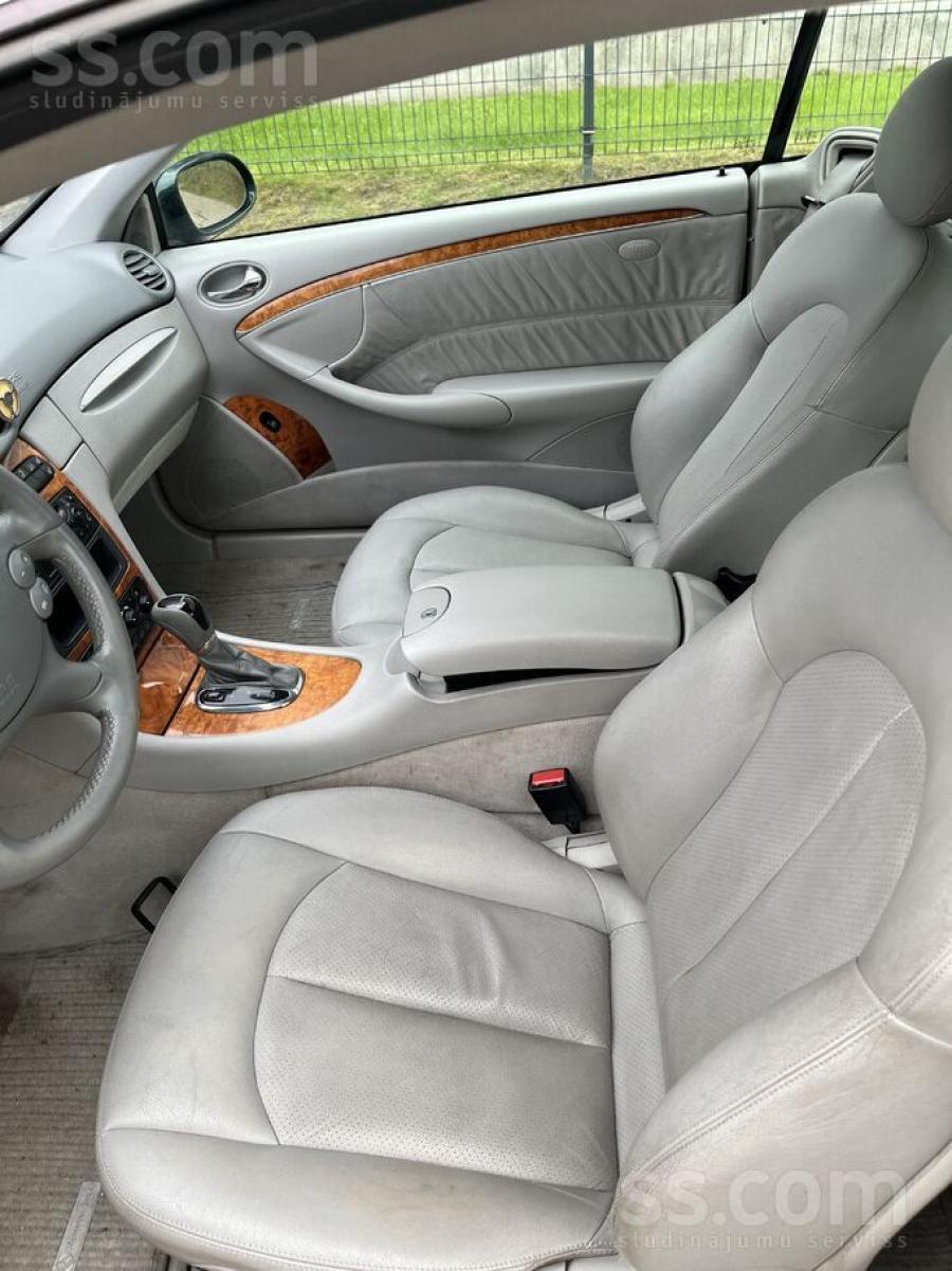 Zaļš Mercedes-Benz clk-240 2004 Liepāja, ar dzinēja tilpumu 2.60 L un nobraukumu 232 tūkst. km par 3000 €, foto 10 vietnē AUTOMOTO.COM.LV