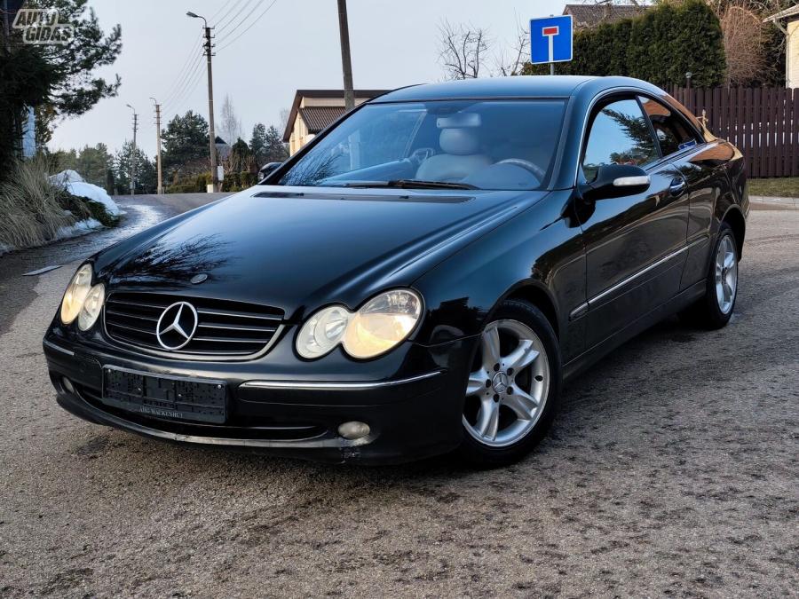 Black Mercedes-Benz clk-270 2005 in Anyksciai, with an engine capacity of 2.70 L and mileage of 340 thousand km for 1850 €, photo 1 on AUTOMOTO.COM.LV