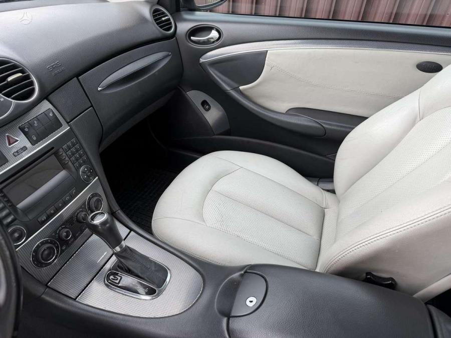 Black Mercedes-Benz clk-270 2005 in Vilnius, with an engine capacity of 2.69 L and mileage of 334 thousand km for 1950 €, photo 7 on AUTOMOTO.COM.LV