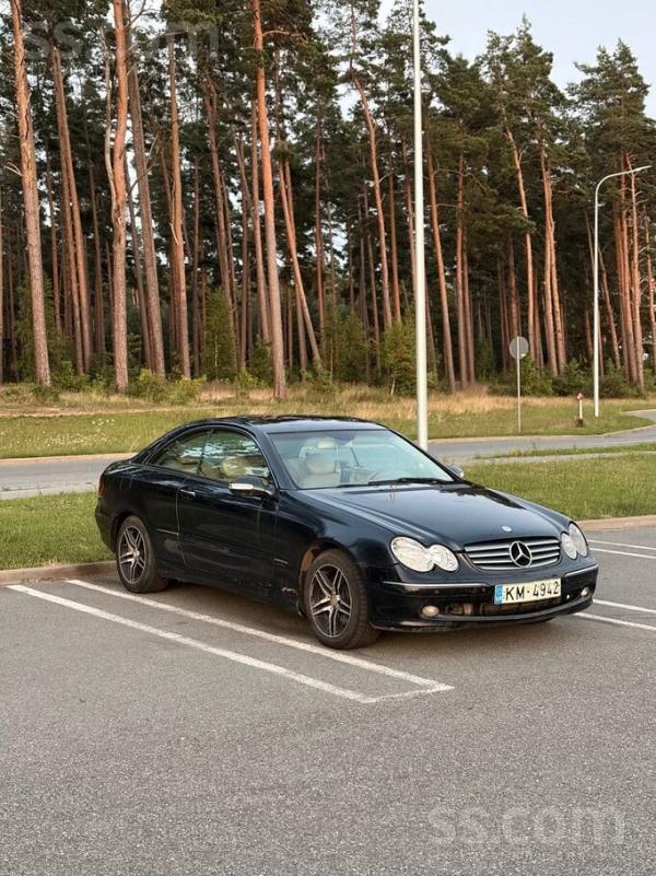 Black Mercedes-Benz clk-270 2005 in Riga, with an engine capacity of 2.70 L and mileage of 337 thousand km for 2200 €, photo 1 on AUTOMOTO.COM.LV