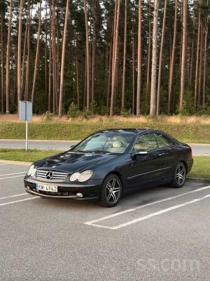 Black Mercedes-Benz clk-270 2005 in Riga, with an engine capacity of 2.70 L and mileage of 337 thousand km for 2200 €, photo 4 on AUTOMOTO.COM.LV