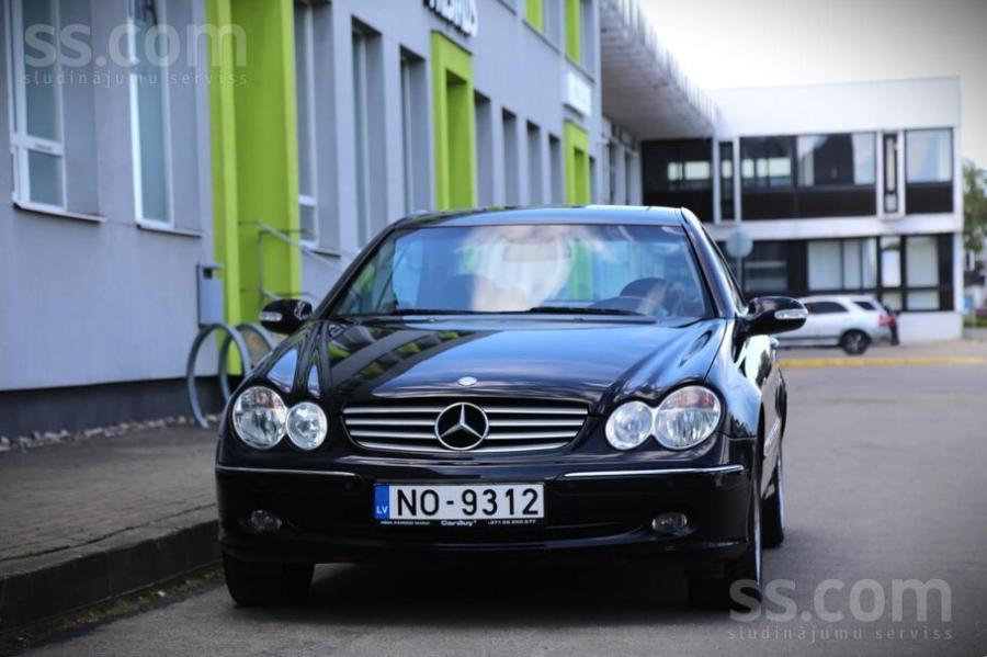 Black Mercedes-Benz clk-270 2005 in Riga, with an engine capacity of 2.70 L and mileage of 325 thousand km for 2995 €, photo 1 on AUTOMOTO.COM.LV