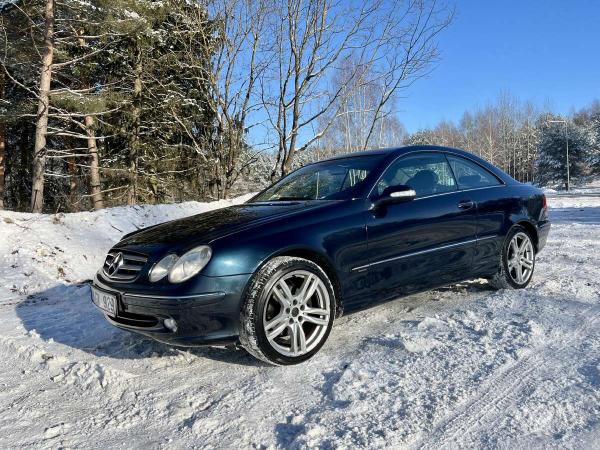 Blue Mercedes-Benz clk-270 2003 in Vilnius, with an engine capacity of 2.69 L and mileage of 294 thousand km for 2500 €, photo 1 on AUTOMOTO.COM.LV