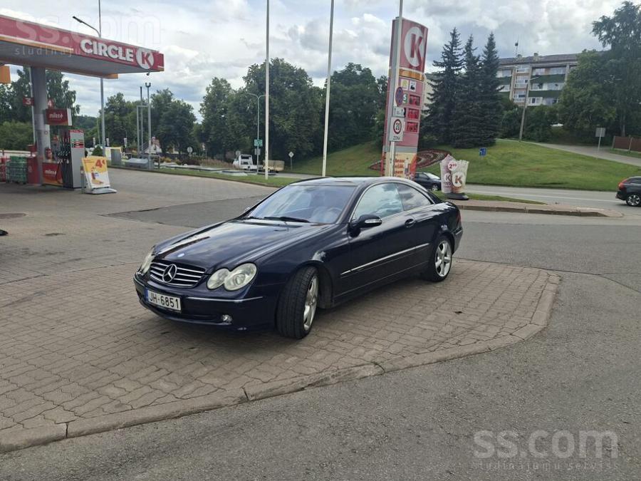 Синий Мерседес ЦЛК 270 2003 в Тукумс, объемом двигателя 2.70 л и пробегом 252 тыс. км за 2200 €, фото 5 на AUTOMOTO.COM.LV